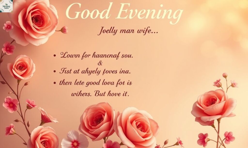 150+ Good Evening Messages to My Wife for Her Smile